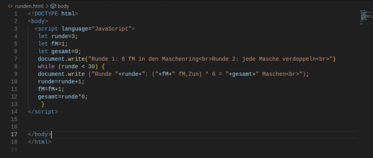 Beispiel für eine While Schleife – Programmieren lernen