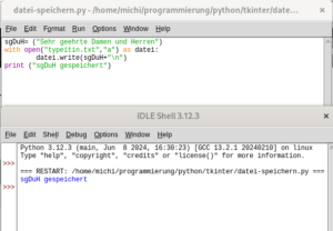 Python – tkinter mit Beispielen – Programmieren lernen