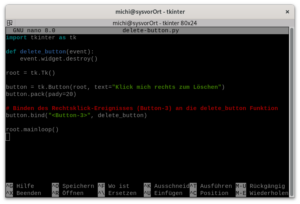 Python – tkinter mit Beispielen – Programmieren lernen