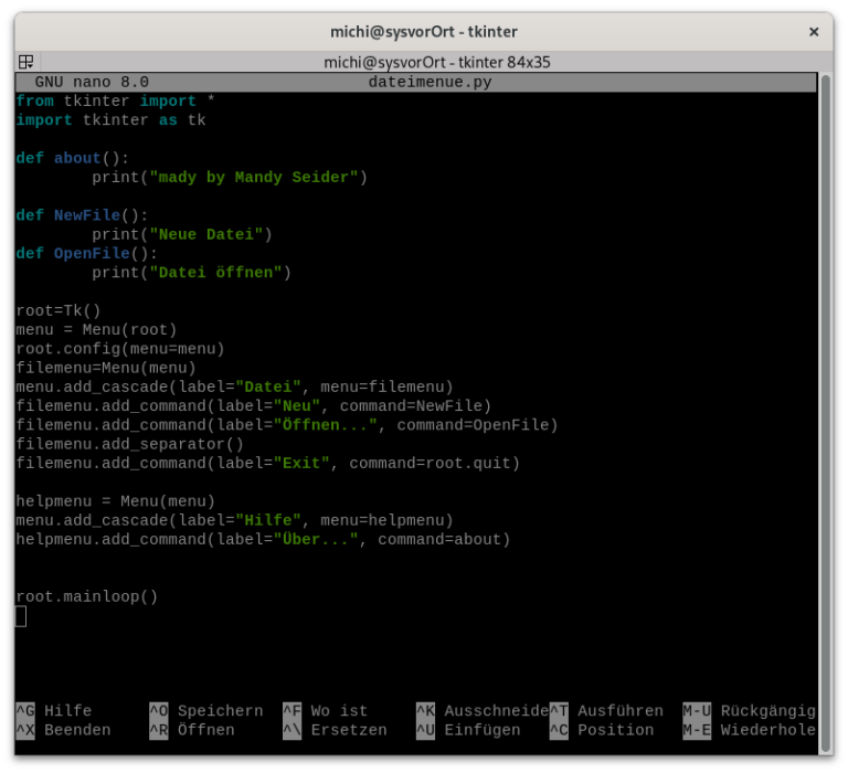 Python – tkinter mit Beispielen – Programmieren lernen