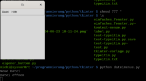 Python – tkinter mit Beispielen – Programmieren lernen