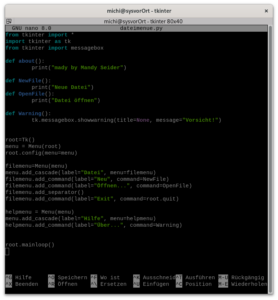 Python – tkinter mit Beispielen – Programmieren lernen