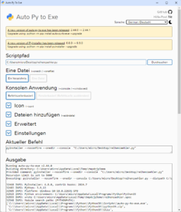 Python .py in .exe umwandeln – Programmieren lernen