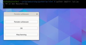 PySide mit Qt und Python – Programmieren lernen