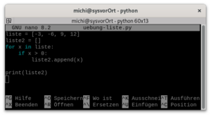 Python Liste – Programmieren lernen