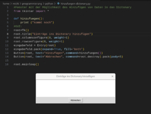 Python – tkinter mit Beispielen – Programmieren lernen