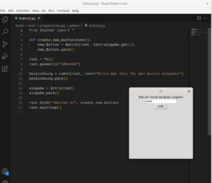Python – tkinter mit Beispielen – Programmieren lernen