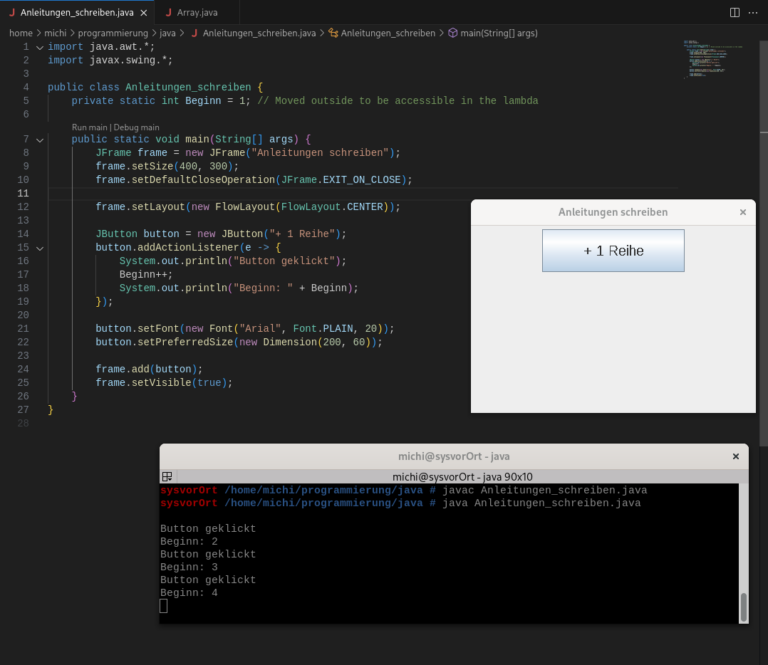 Java einfache Beispiele – Programmieren lernen