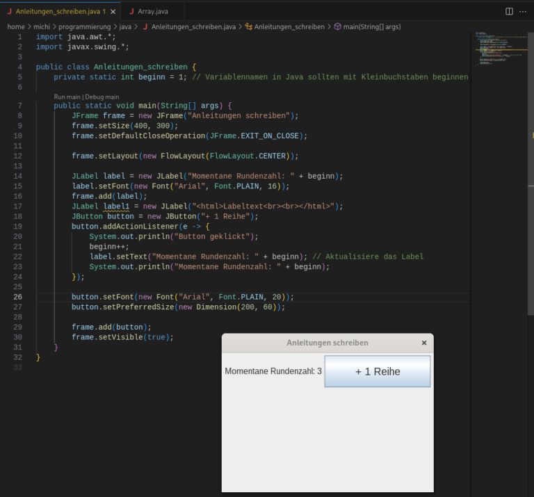 Java einfache Beispiele – Programmieren lernen