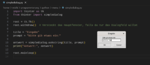 Python – tkinter mit Beispielen – Programmieren lernen